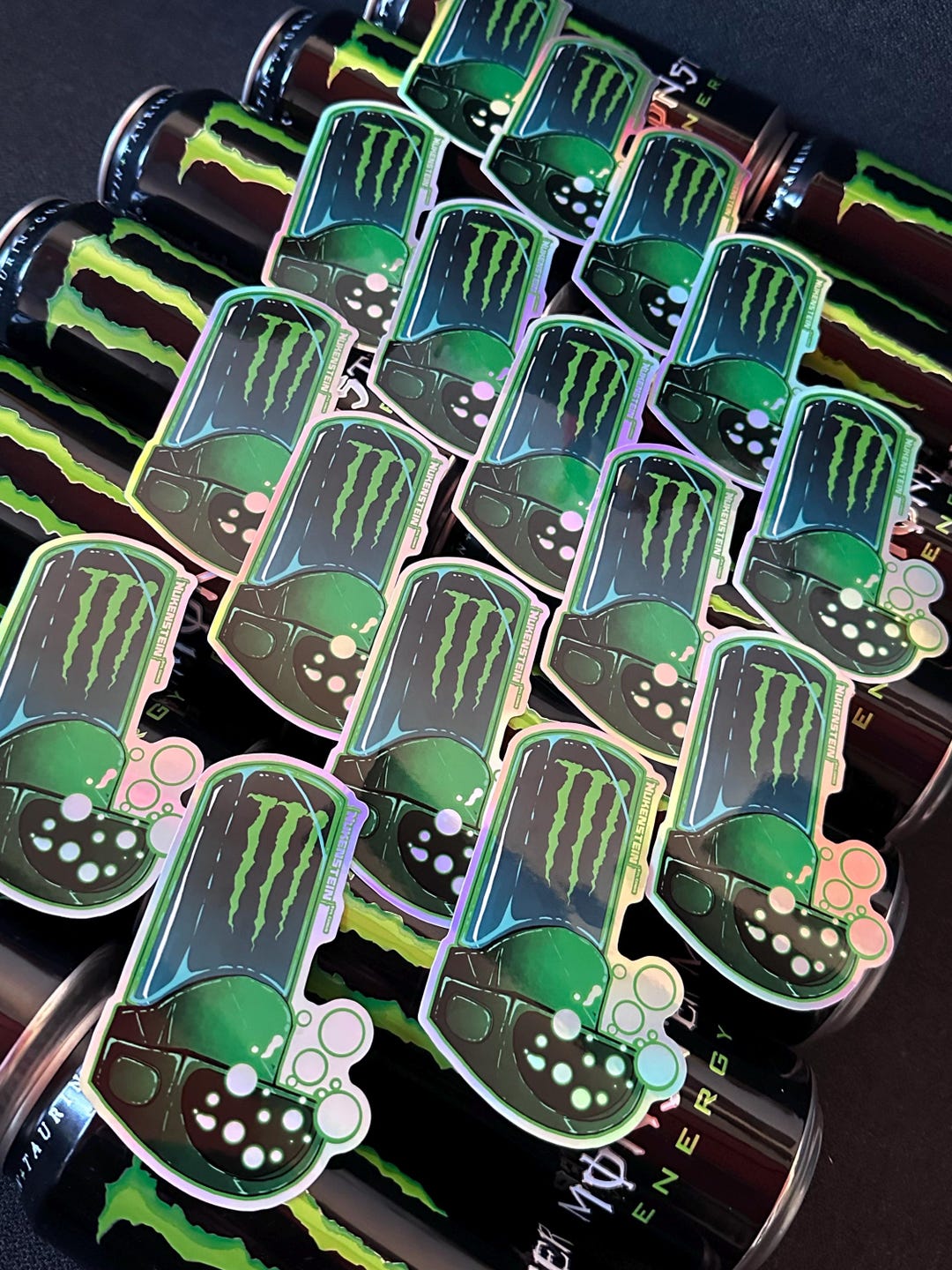 Monster Energy Inhaler - Holographic Sticker 4“ - Etsy