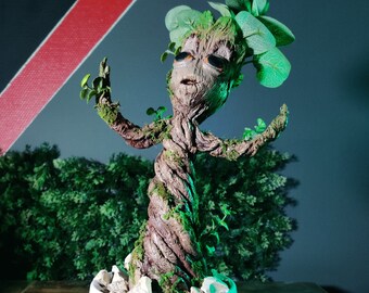 Life Size Baby Groot Sculpture 9.5 Tall JACK-O-LANTERN EDITION With ...