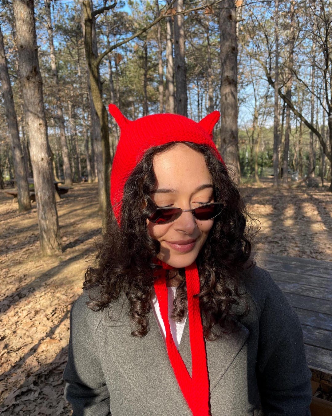 Cat Ear Bonnet, Kitten Tie Hood, Mohair Blend Knit Balaclava - Etsy