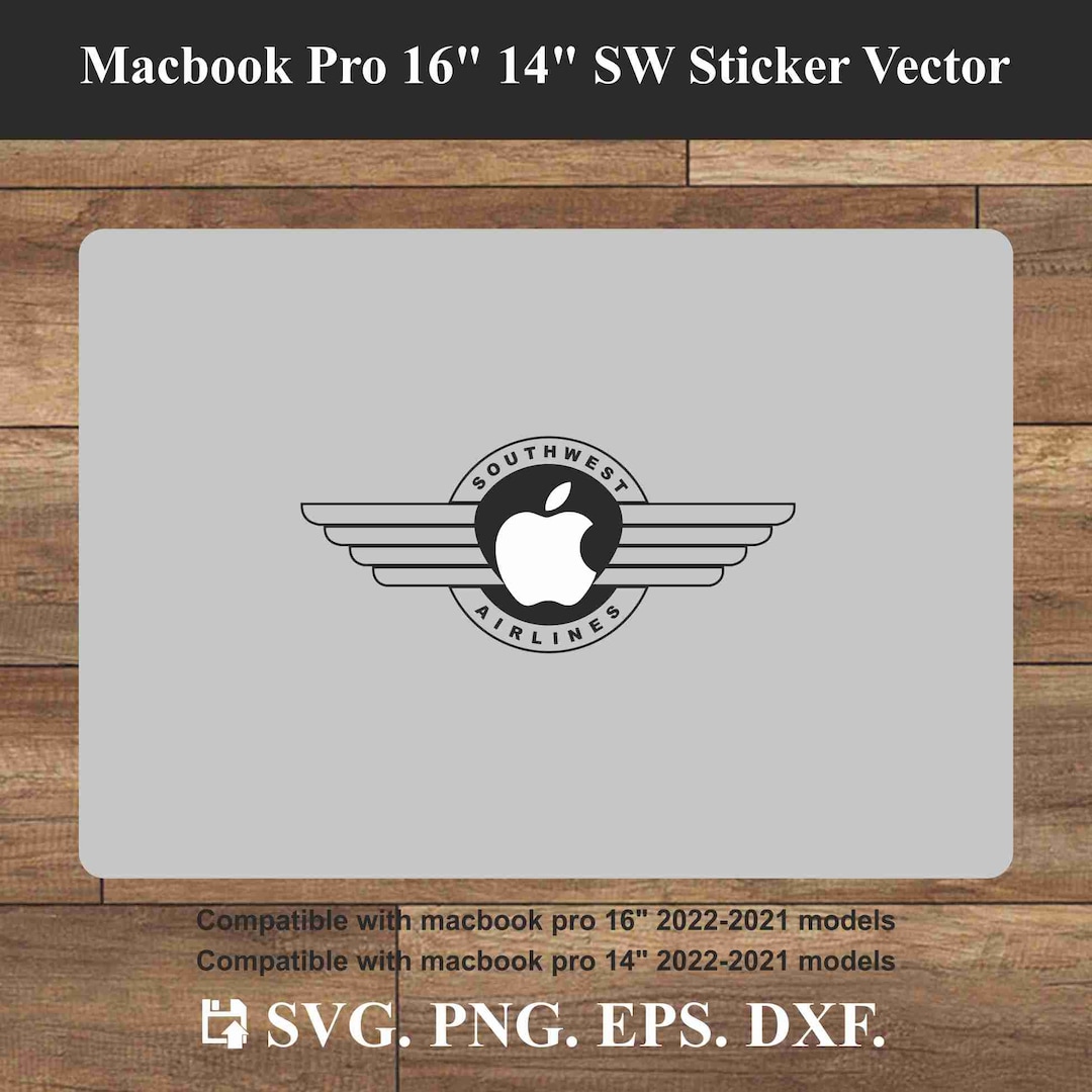 MacBook Air 13 SW Sticker SVG Vector Cut File 2022-2020 - Etsy