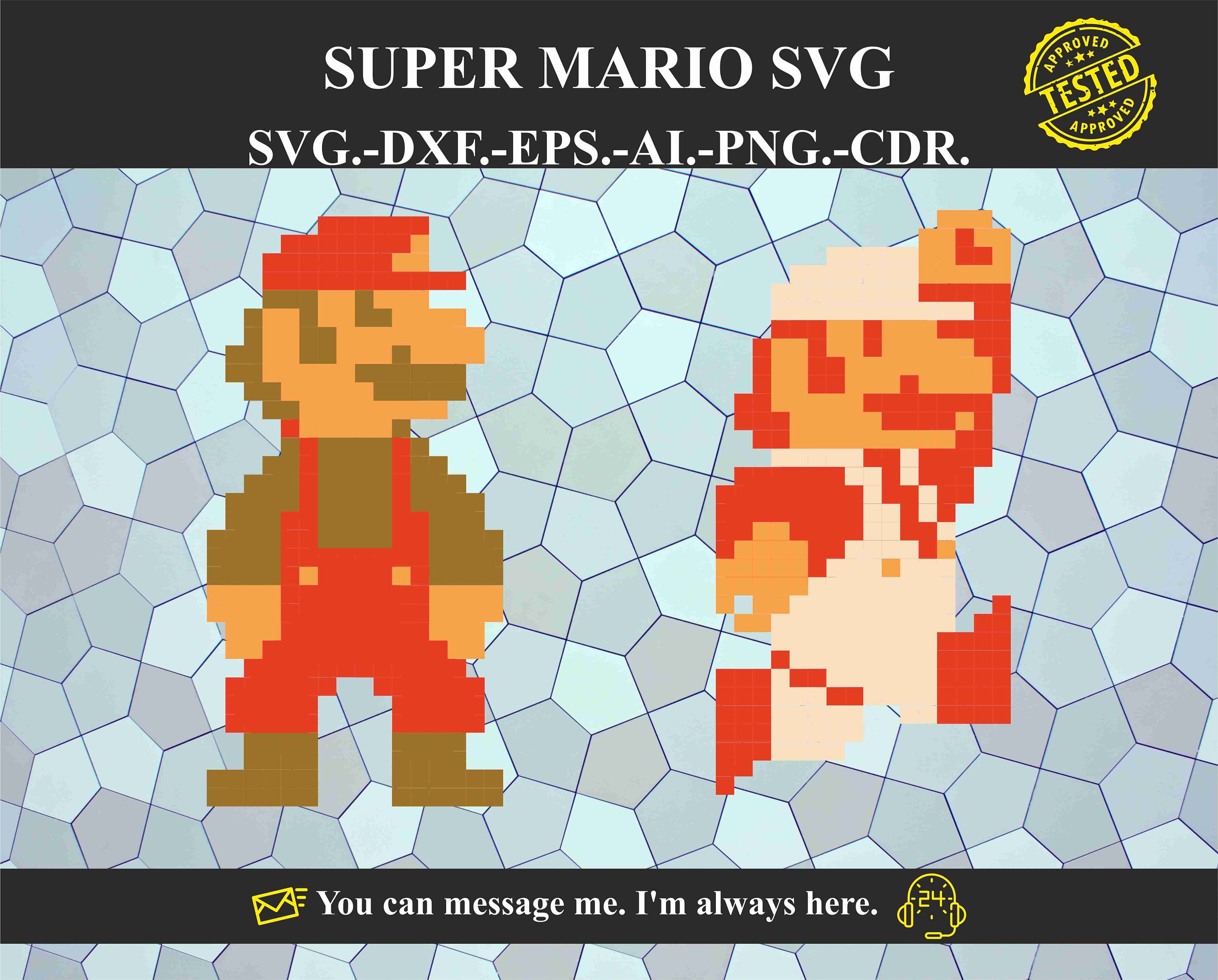 SUPER MARIO SVG Vector - Etsy