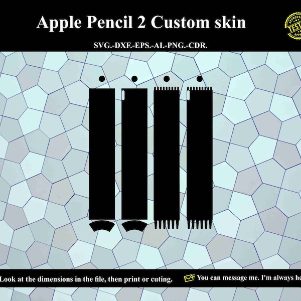 Apple Pencil Skin Svg - Etsy