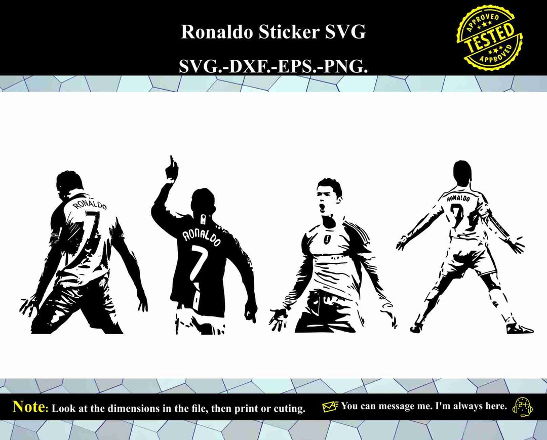 Ronaldo Sticker SVG - Etsy