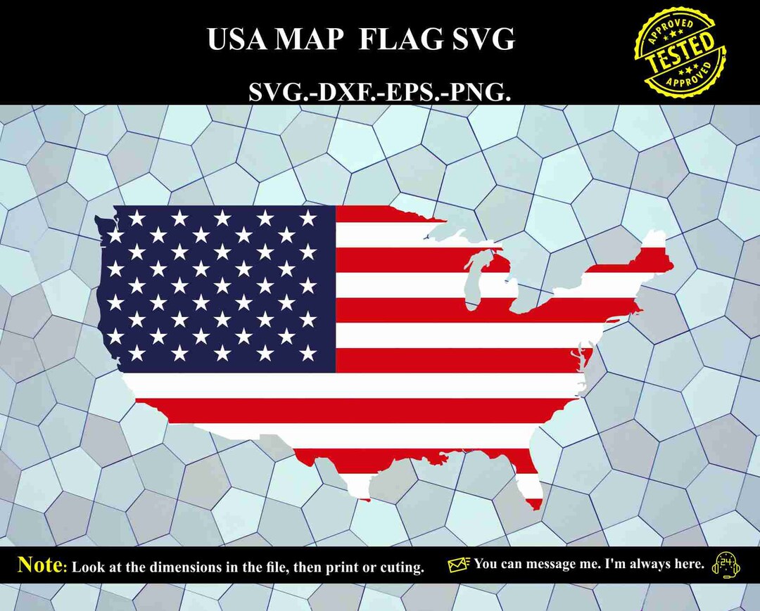 USA Map Flap Vector - Etsy