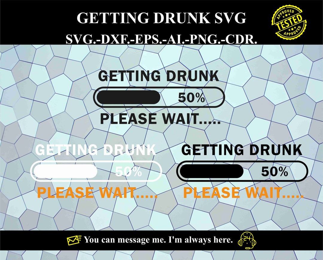 GETTING DRUNK SVG Vector - Etsy