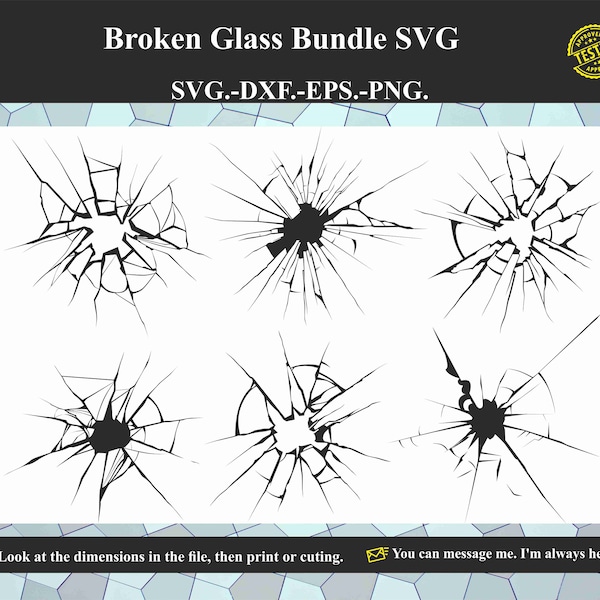 Broken Glass Svg - Etsy