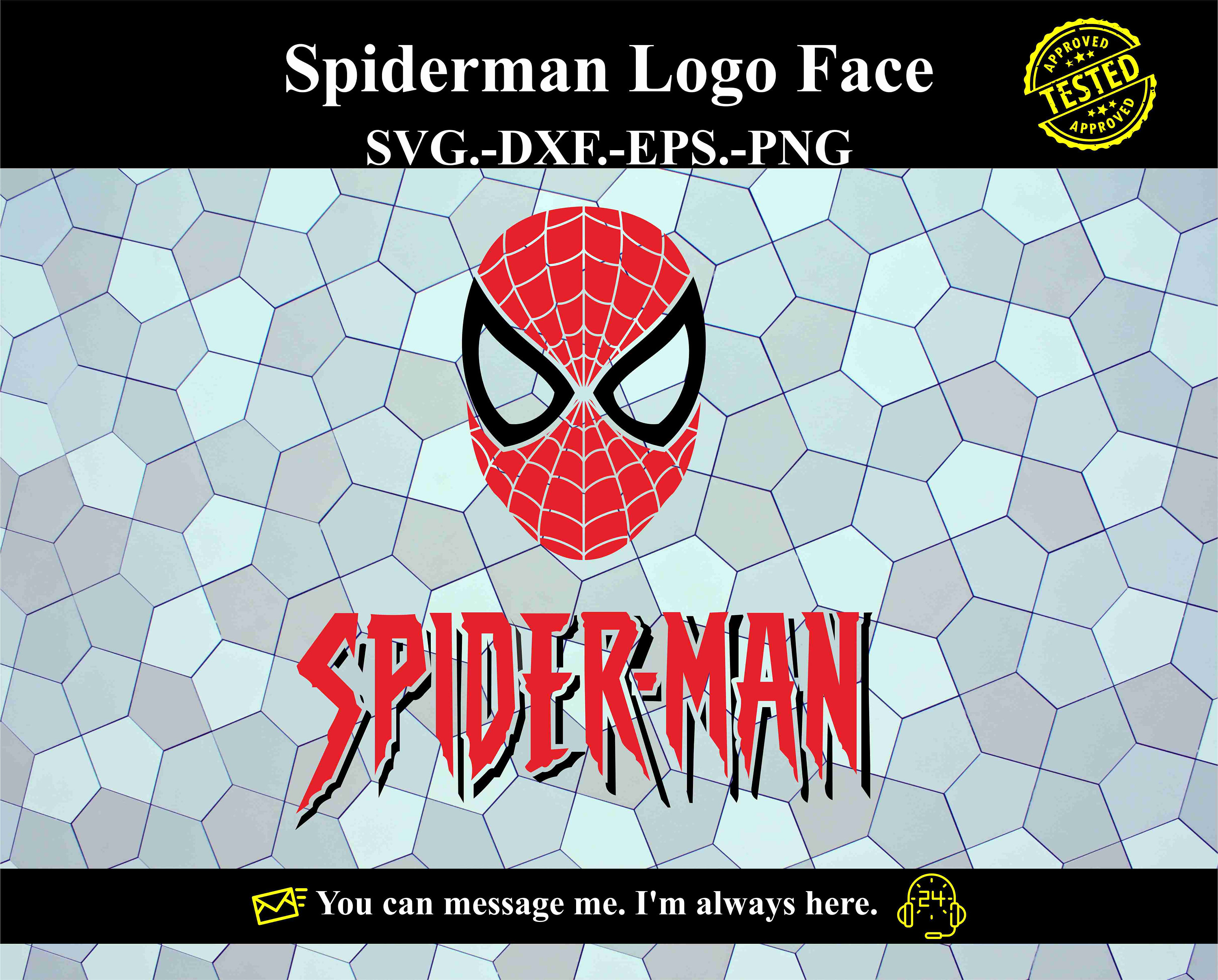 Spiderman Face Pattern