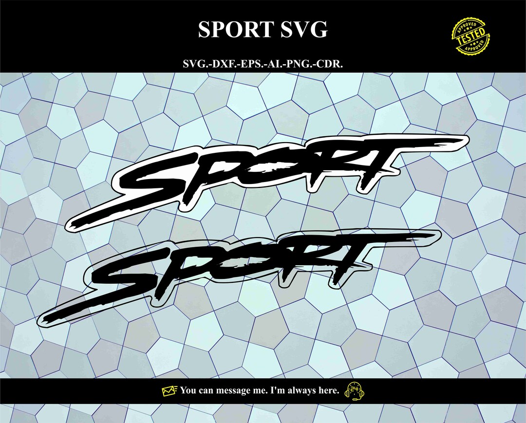 Sport Sticker SVG Vector - Etsy