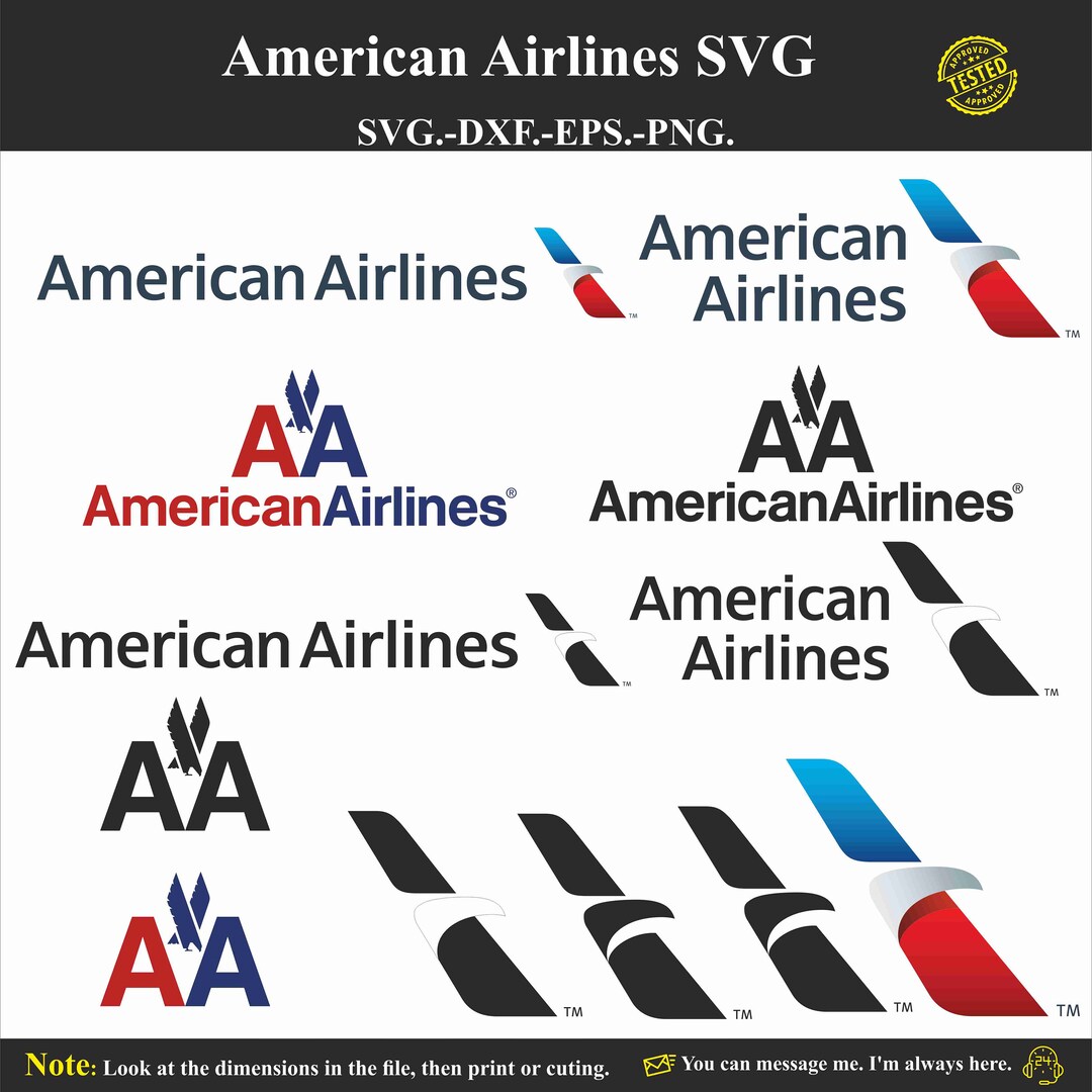 American Airlines SVG Vector Png Files One by One. - Etsy Australia