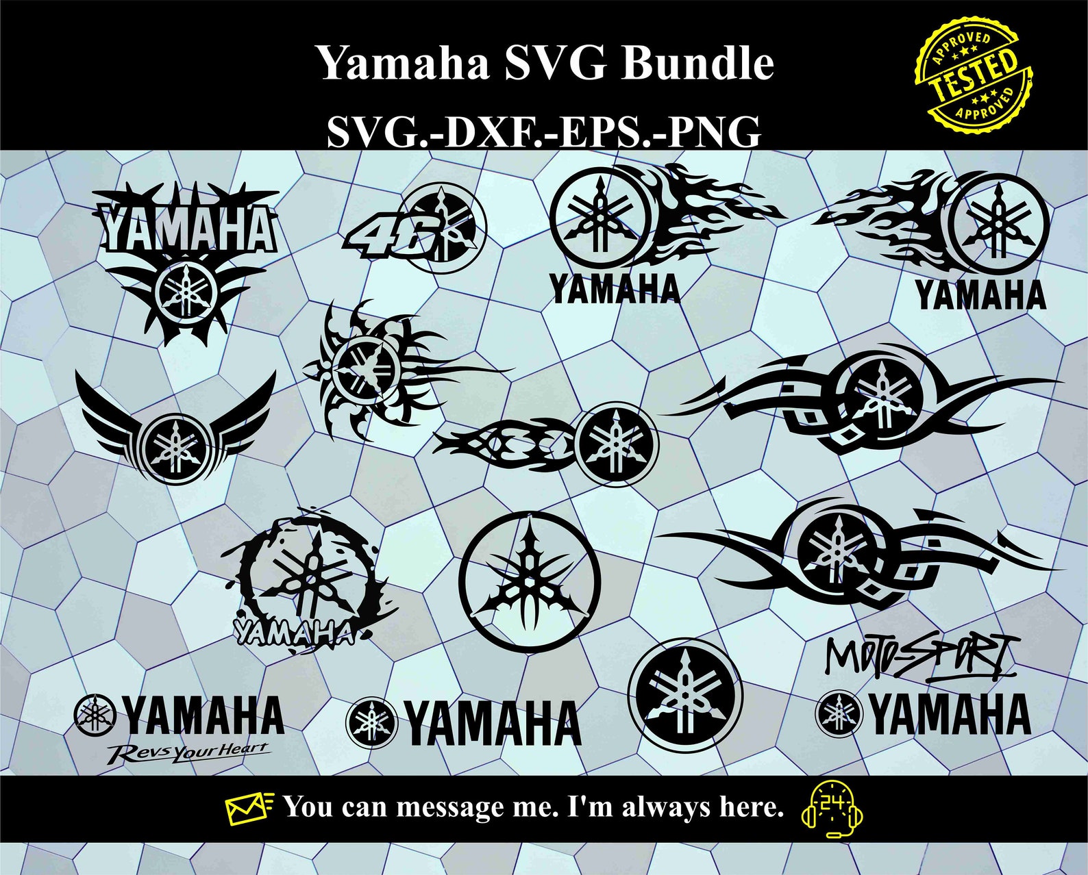 Yamaha SVG Bundle Vector - Etsy