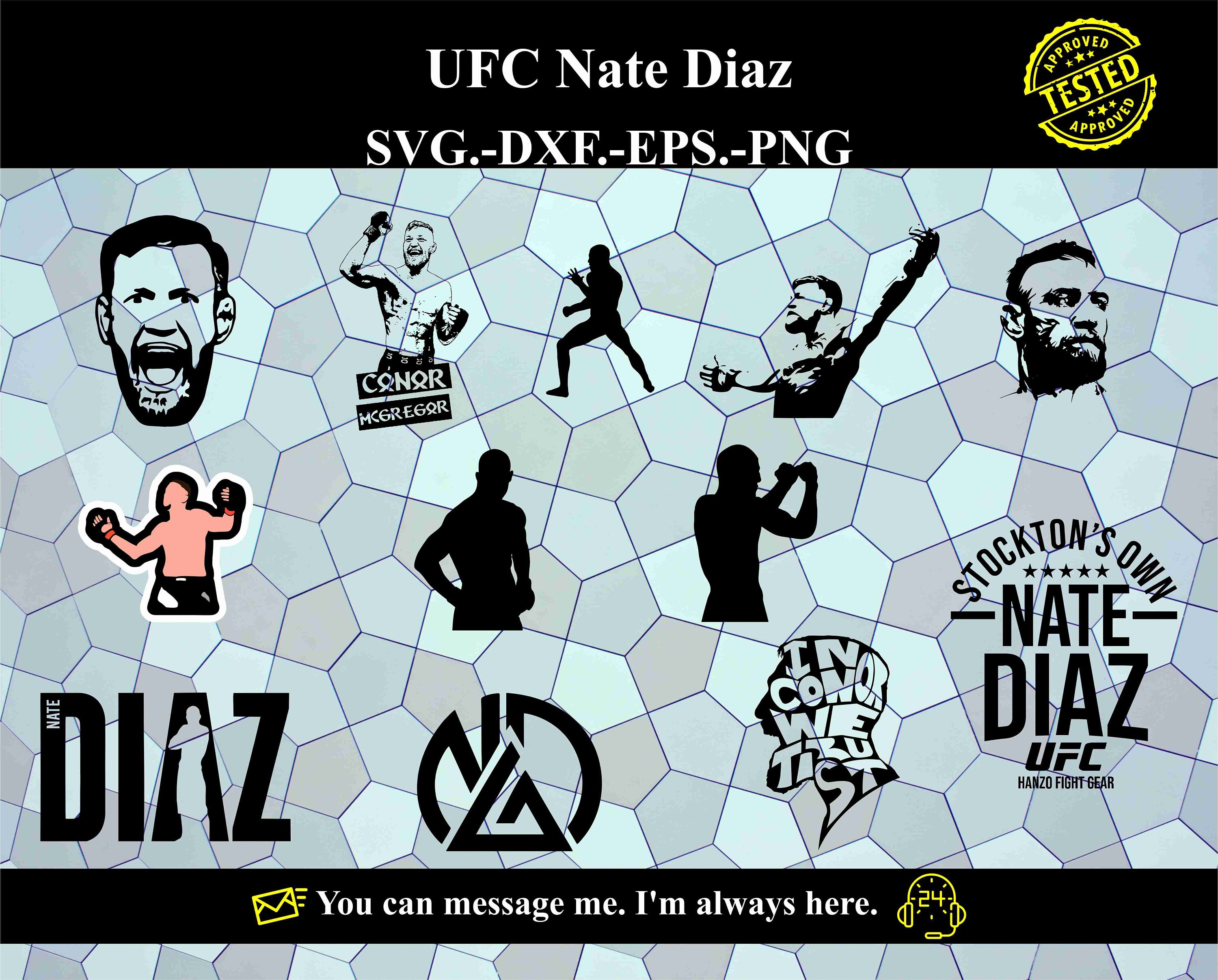UFC Nate Diaz SVG Vector - Etsy