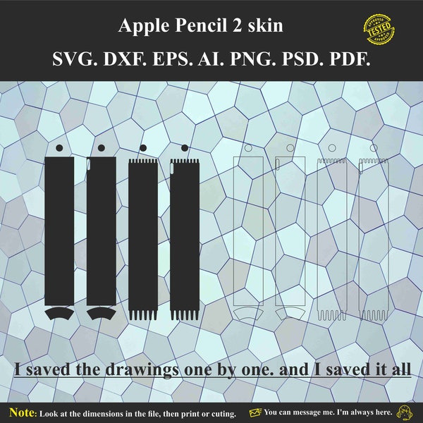 Apple Pencil Template - Etsy