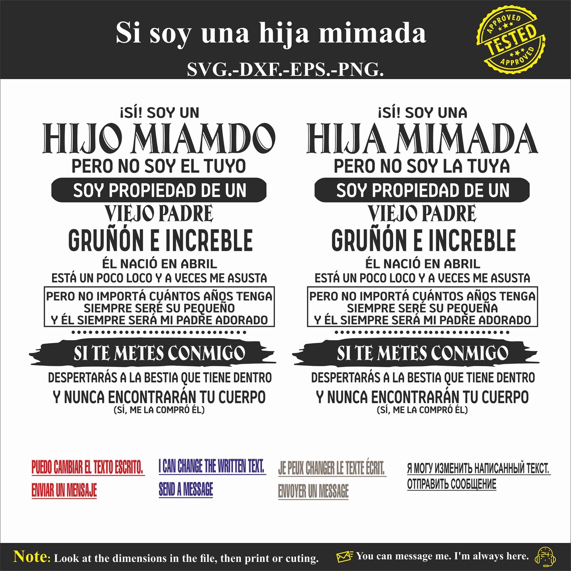 Si Soy Una Hija Mimada Svg Etsy
