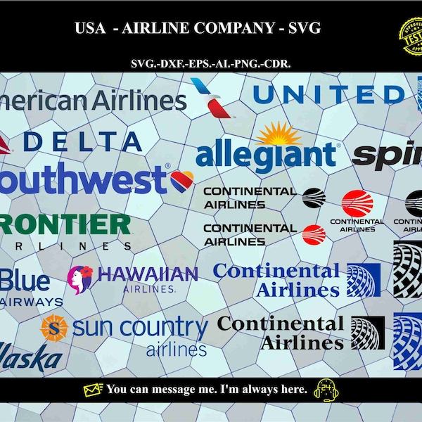 Airline Logo Svg - Etsy