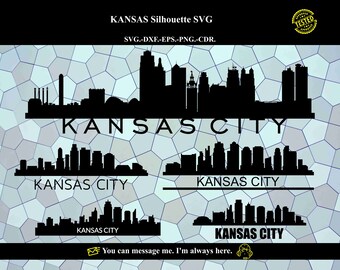 Kansas City Skyline SVG, PNG, Cut File - Etsy