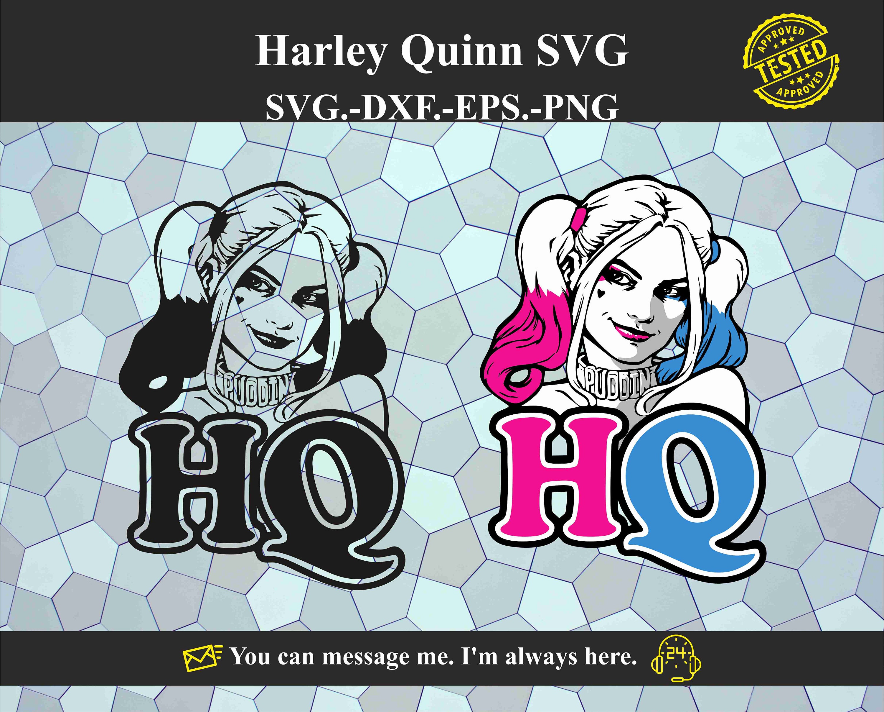 Harley Quinn Svg Vector Etsy