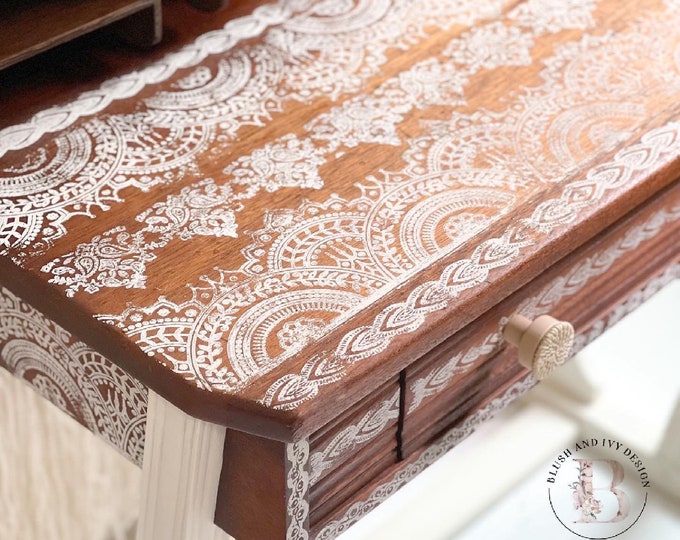 Redesign With Prima Decor Stamp BOHEMIAN FLORALS 12X12 6 Pcs - Etsy