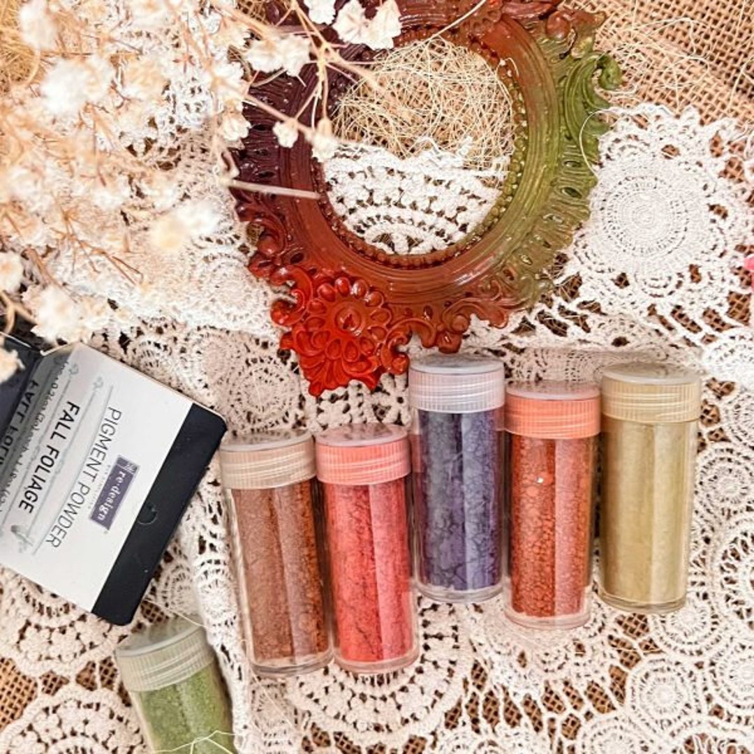 Redesign With Prima - Decor Pigment Powder Set - FALL FOLIAGE - 6 ...