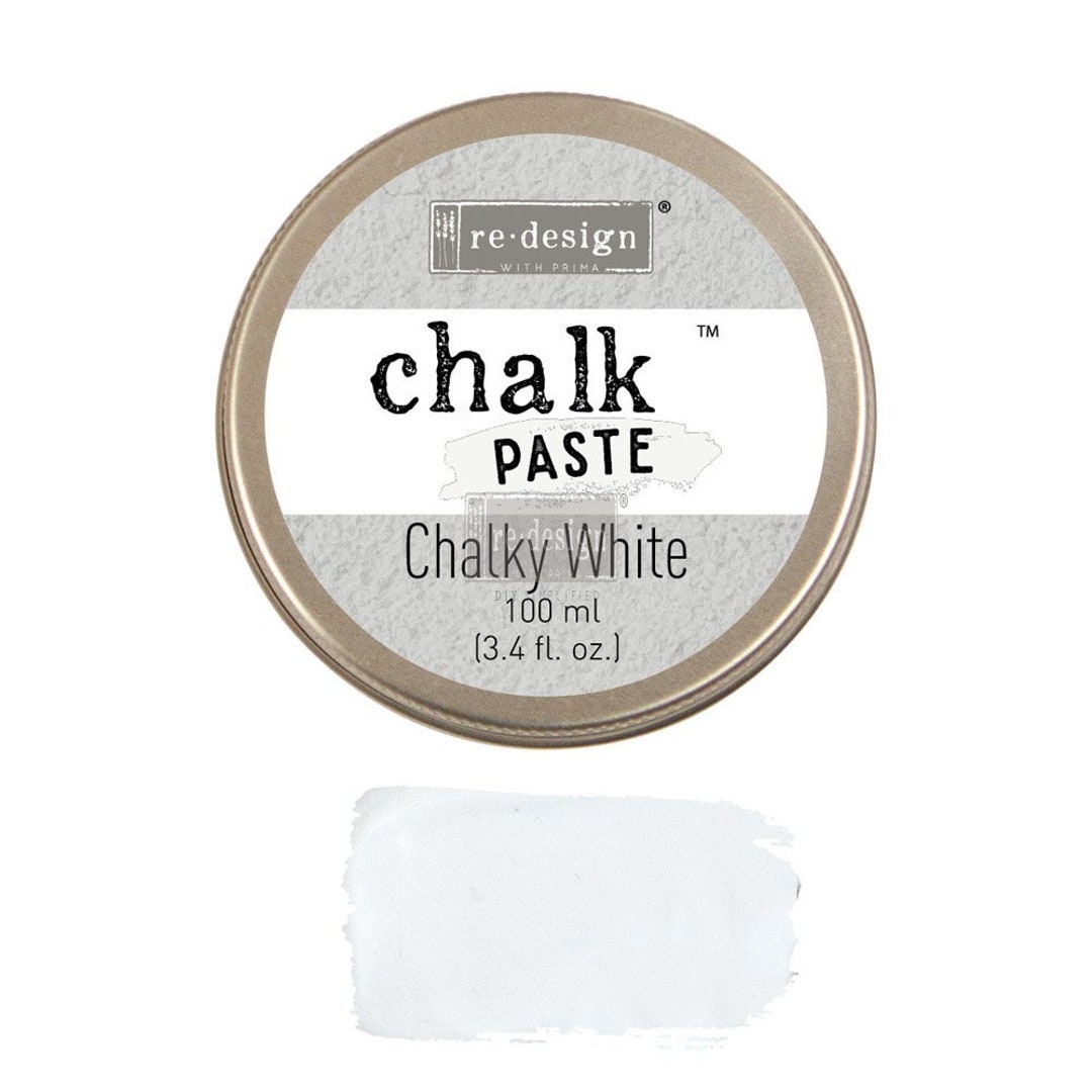 Redesign With Prima ~ Chalk Paste ~ Chalky White ~ 3.4oz ~stenciling ...