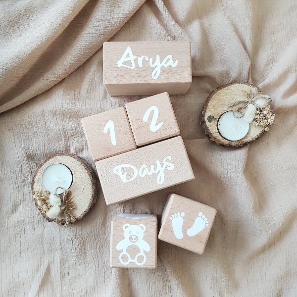 Milestone Blocks - Etsy