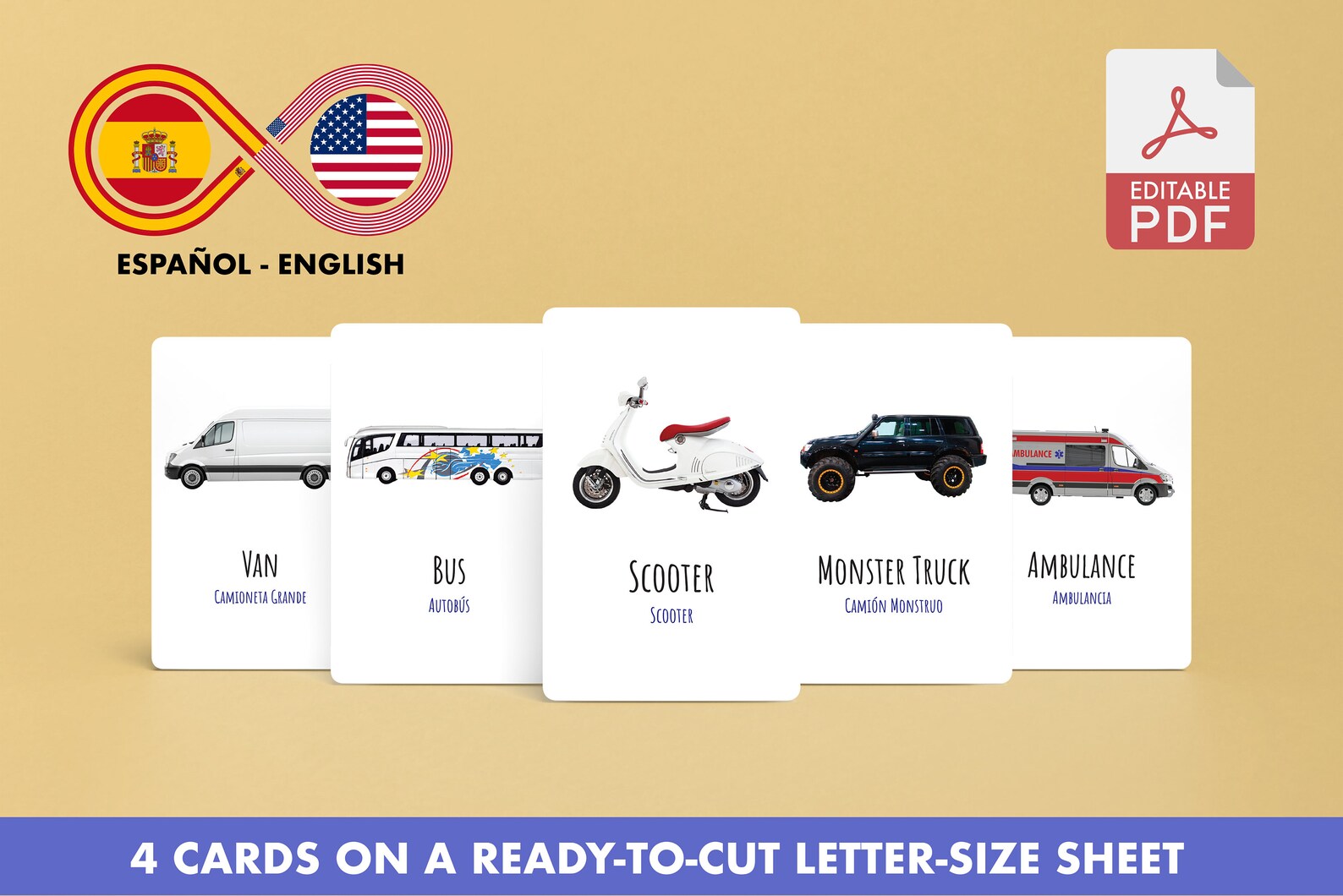 VEHICLES 30 Montessori Cards Editable PDF Flash Cards Nomenclature ...