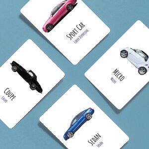 VEHICLES 30 Montessori Cards Editable PDF Flash Cards Nomenclature ...