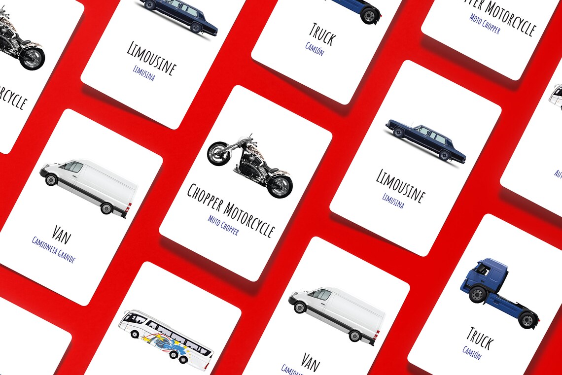 VEHICLES 30 Montessori Cards Editable PDF Flash Cards Nomenclature ...