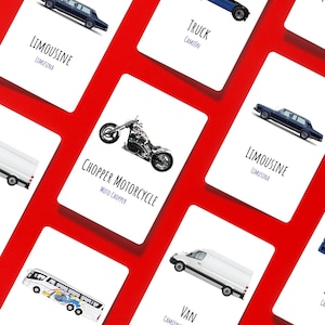 VEHICLES 30 Montessori Cards Editable PDF Flash Cards Nomenclature ...