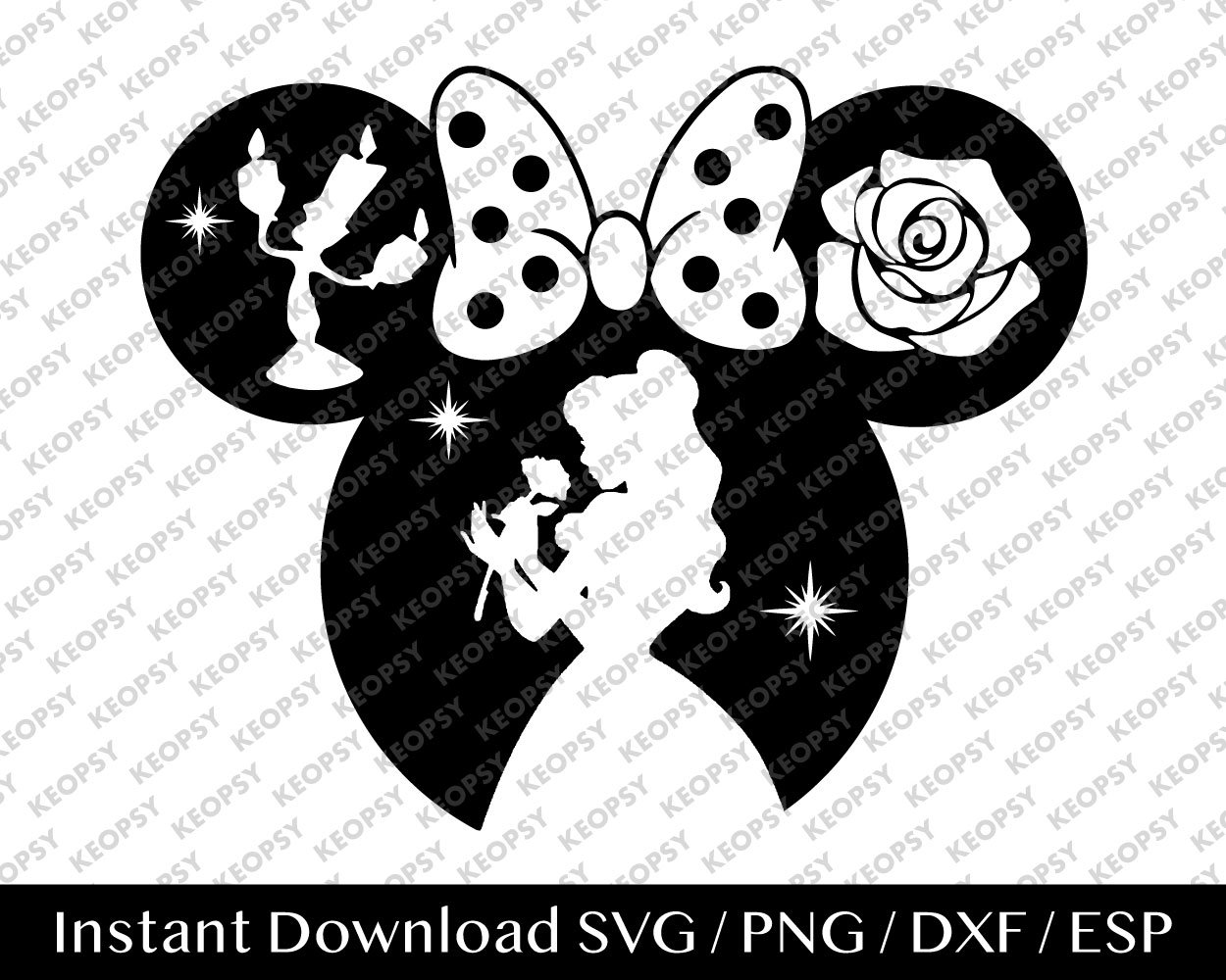 Zebra Minnie Mouse Head Clip Art