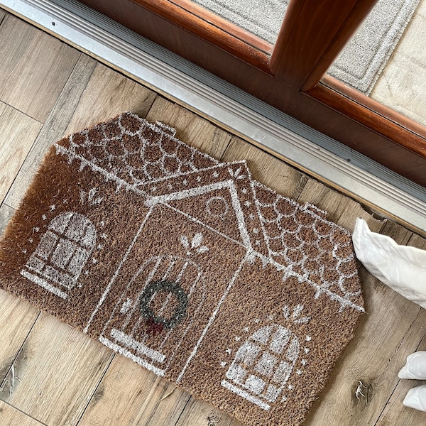 Gingerbread Door Mat - Etsy