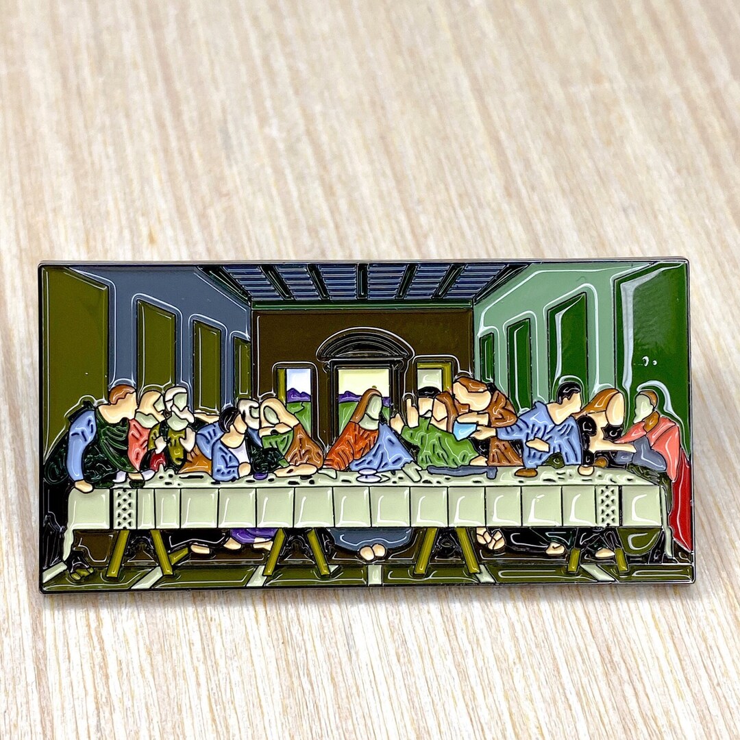 Last Supper Lapel Pin, Religious Pin, Ultima Cena, Religious Gift ...