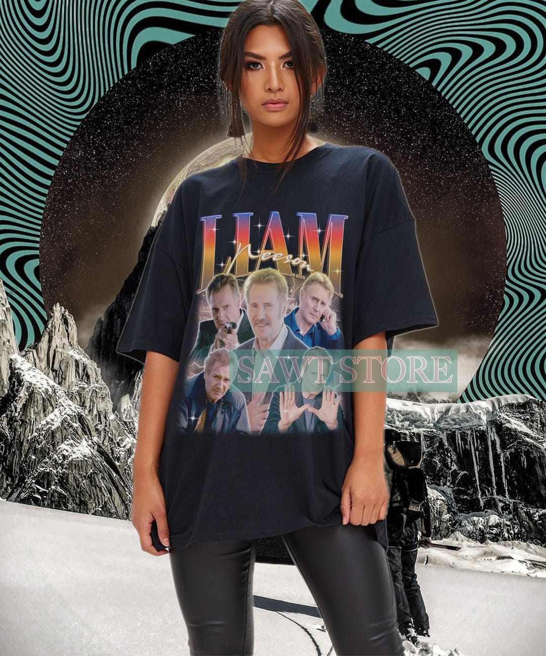 LIAM NEESON Vintage Shirt, Liam Neeson Homage Tshirt, Liam Neeson Fan ...