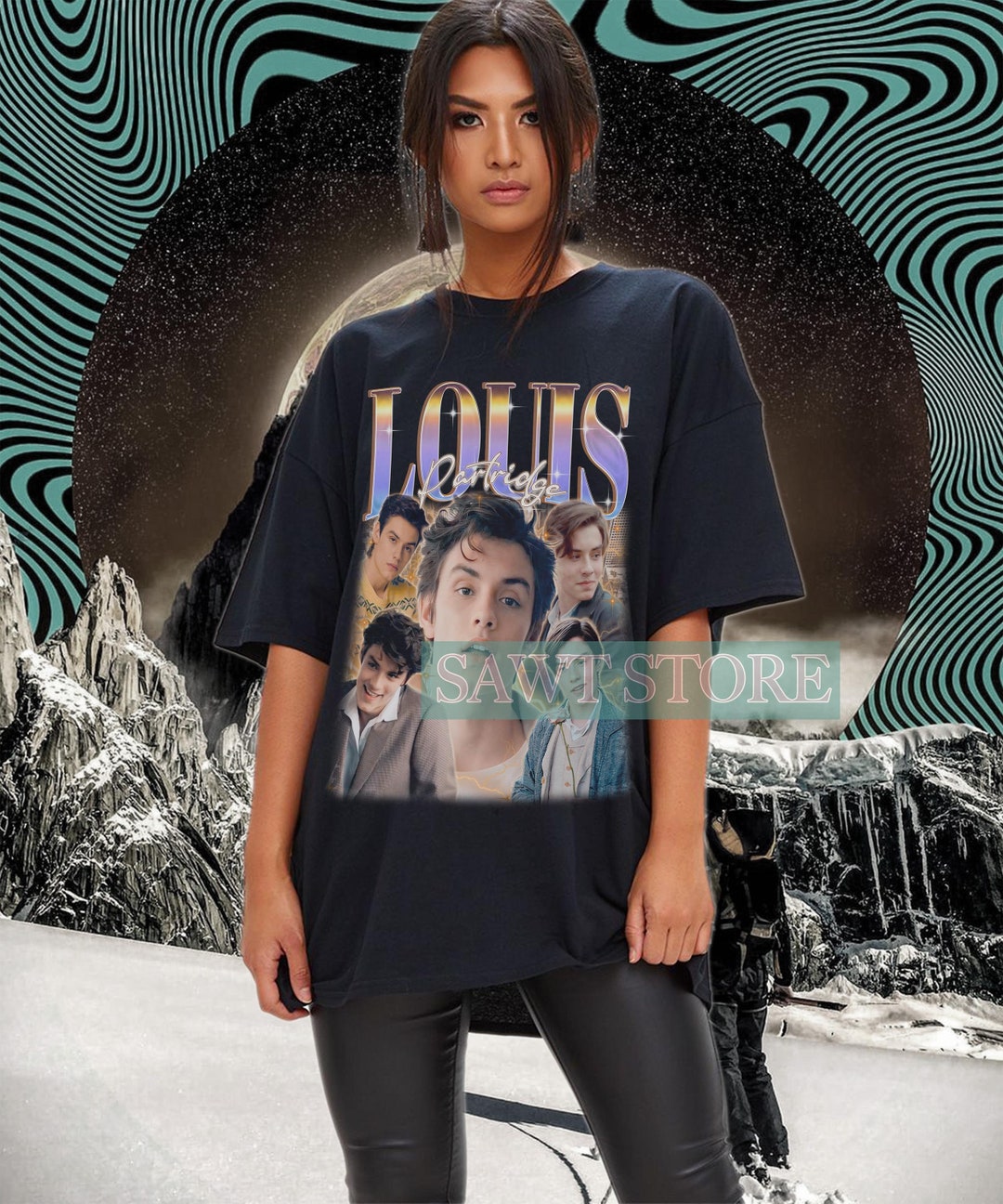 LOUIS PARTRIDGE Vintage T-shirt - Louis Partridge Celebrity Shirt ...