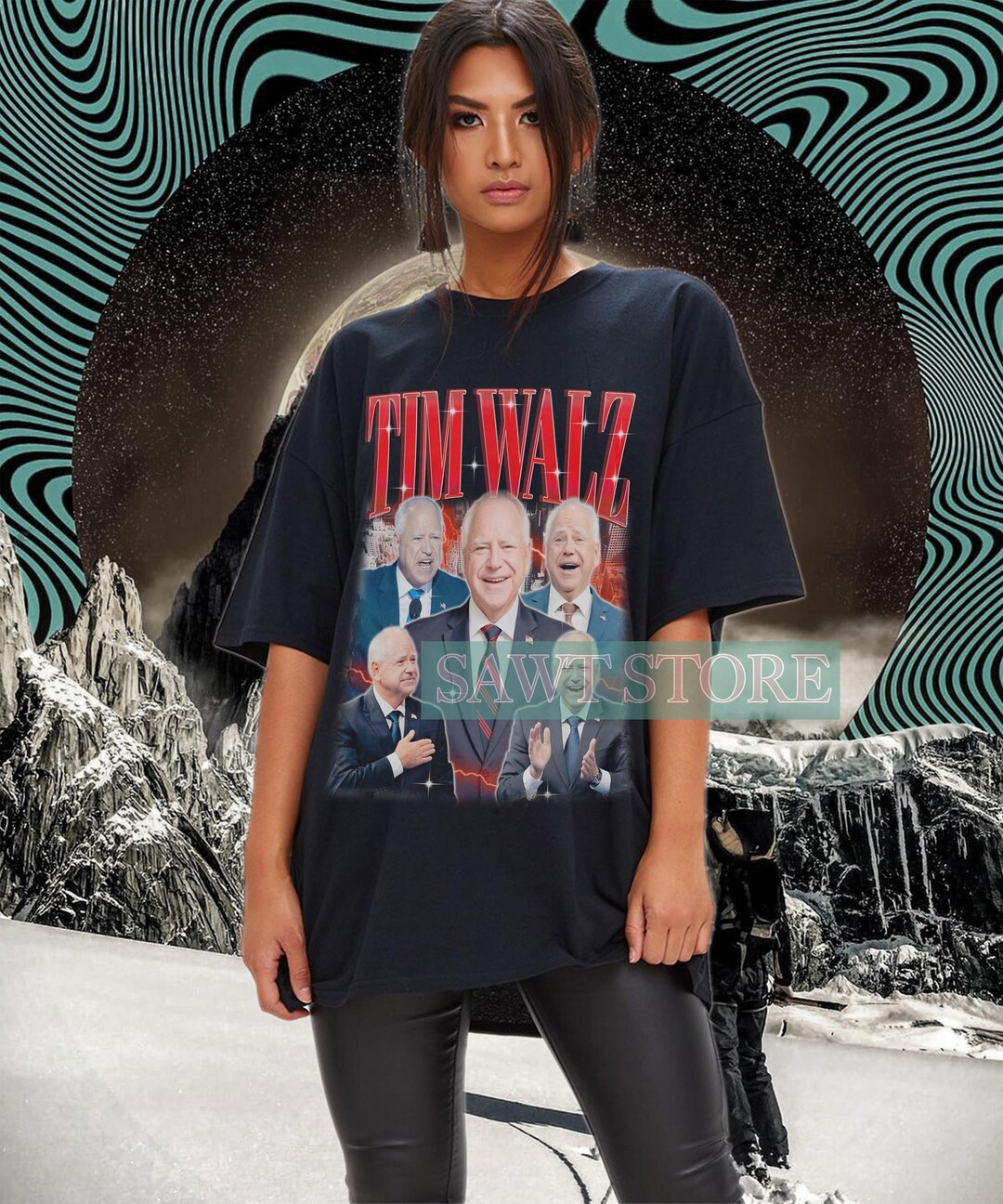 Retro Tim Walz Shirt, Tim Walz Vintage 90s Tshirt, Kamala Harris Tim ...