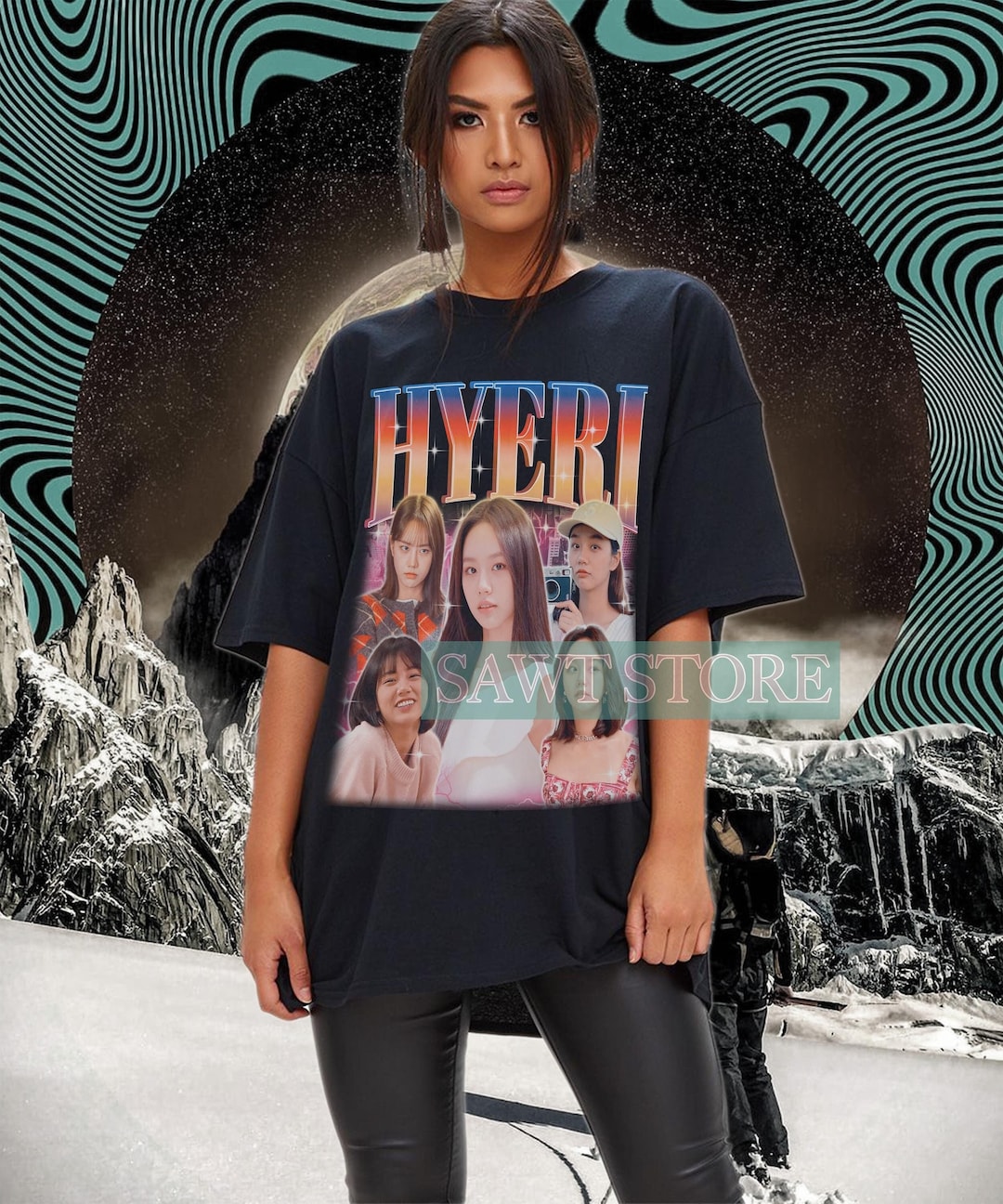 Limited HYERI Retro Shirt, Hyeri Homage Tshirt, Hyeri Fan Tees, Hyeri ...