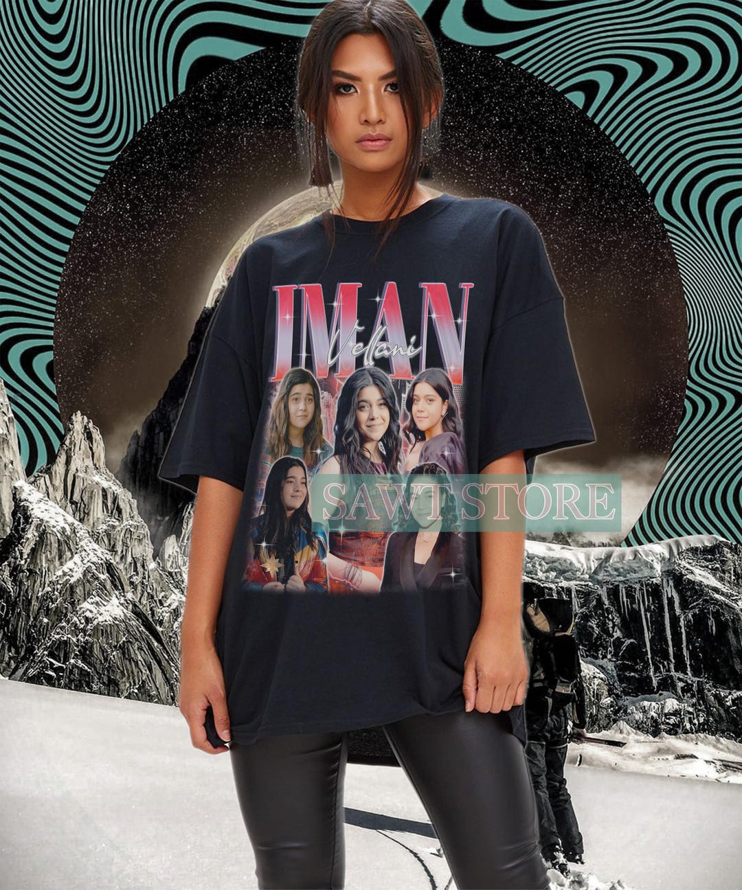 Retro IMAN VELLANI Shirt, Iman Vellani Homage Tshirt, Iman Vellani Fan ...