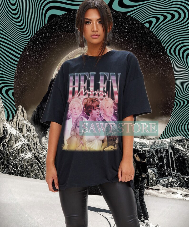HELEN MIRREN Retro T-shirt - Helen Mirren Bootleg Tees, Helen Mirren ...