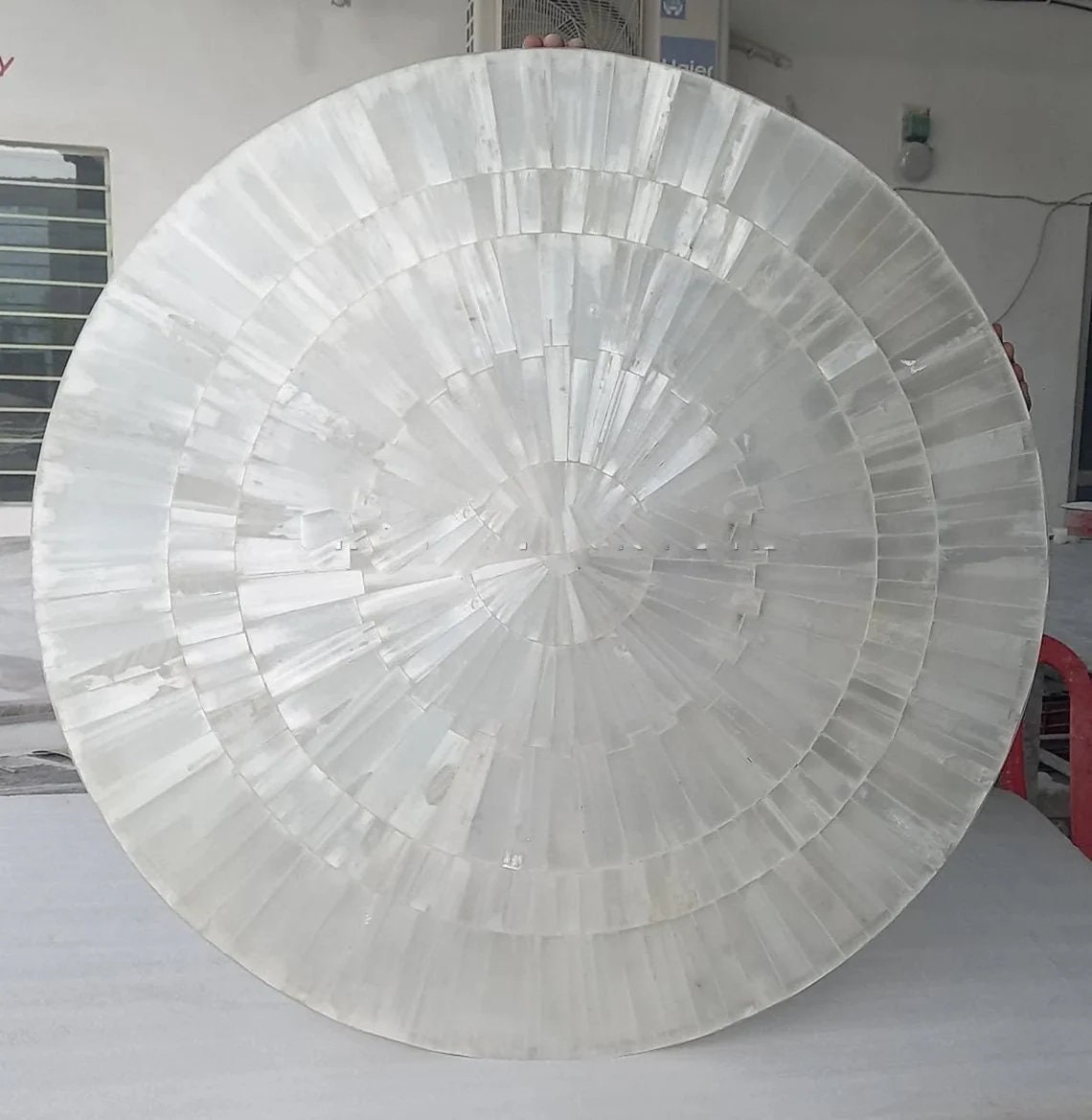 Stunning Selenite Table Top, Selenite Countertops, Round Selenite Table ...