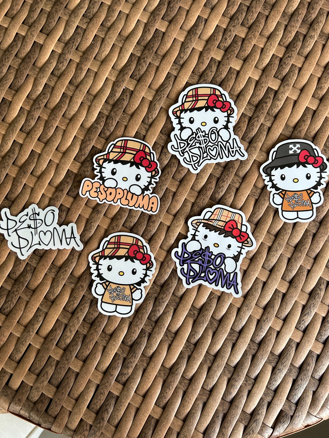 Peso Pluma Kitty Bundle Vinyl Sticker, Peso Pluma Sticker, Peso Pluma ...