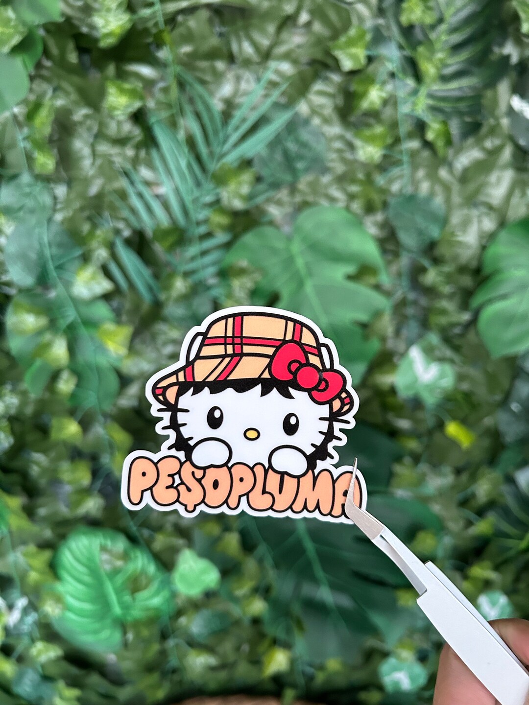 Peso Pluma Kitty Vinyl Sticker, Peso Pluma Sticker, Peso Pluma Heart ...