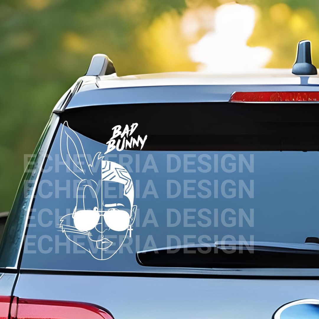 Bad Bunny Car Decal