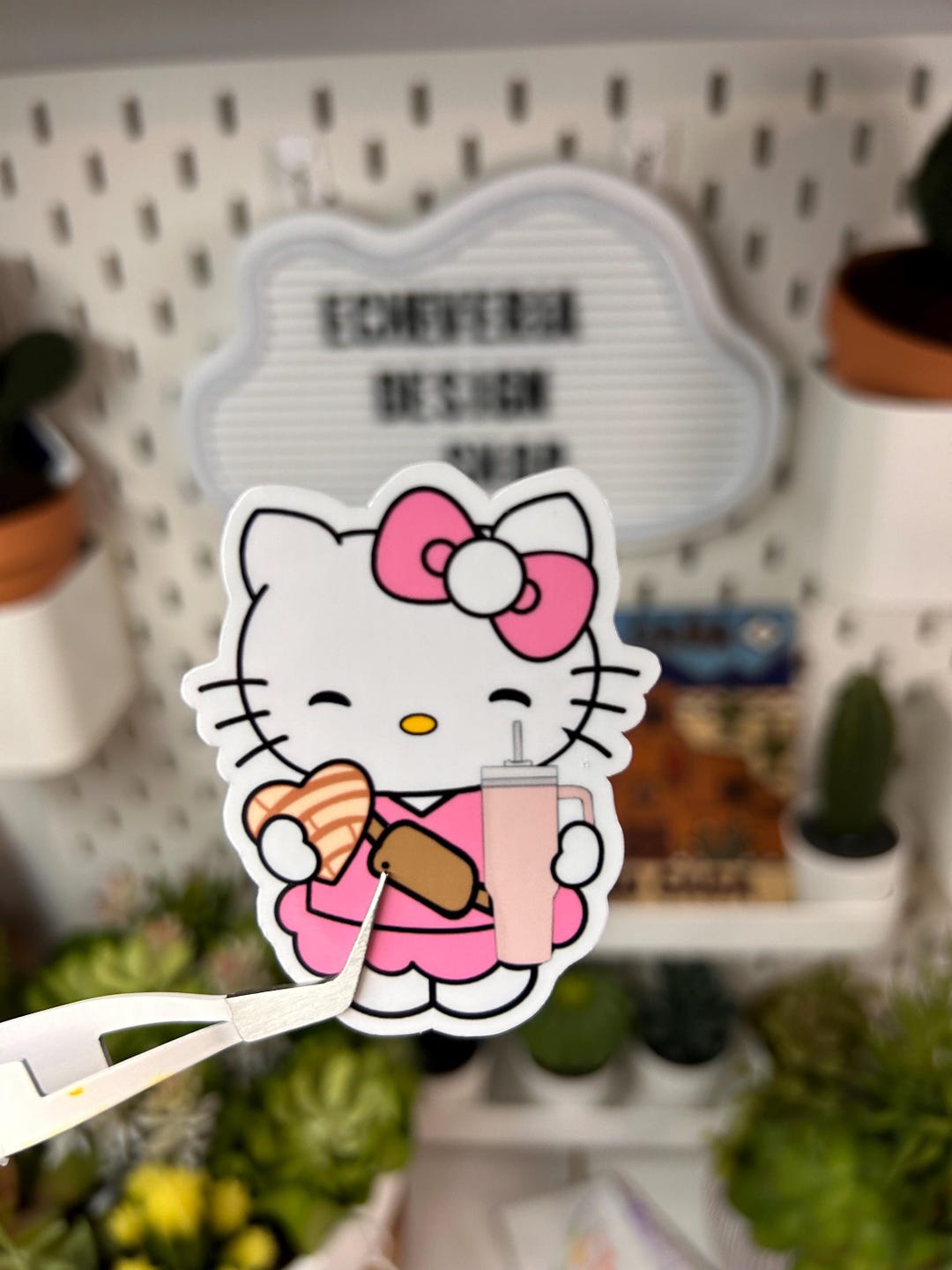 Concha Tumbler Kawaii Sticker, Latino Sticker, Vinyl Stickers, Stickers ...