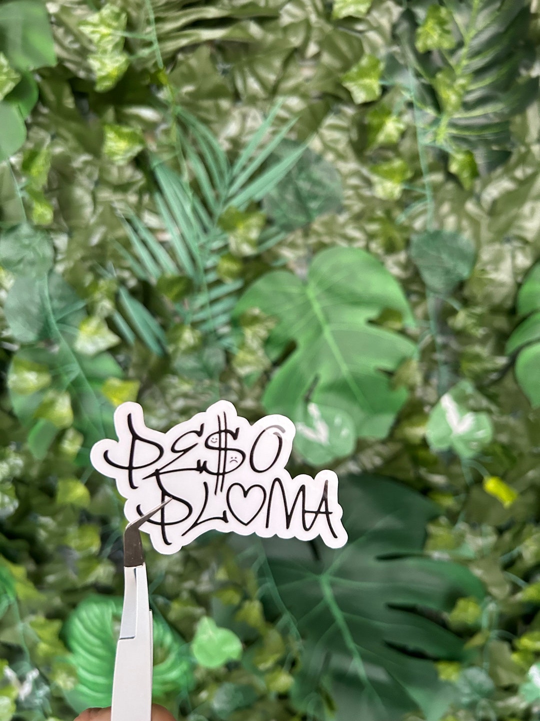 Peso Pluma Name Vinyl Sticker, Peso Pluma Sticker, Peso Pluma Heart ...