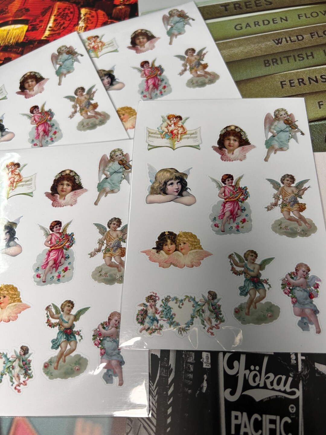 Angel Core Journal Sticker Sheet, Sticker Sheet, Retro Stickers ...