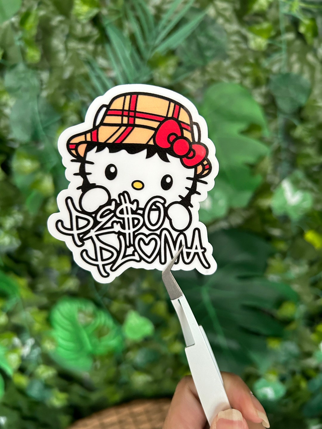 Peso Pluma Kitty Vinyl Sticker, Peso Pluma Sticker, Peso Pluma Heart ...