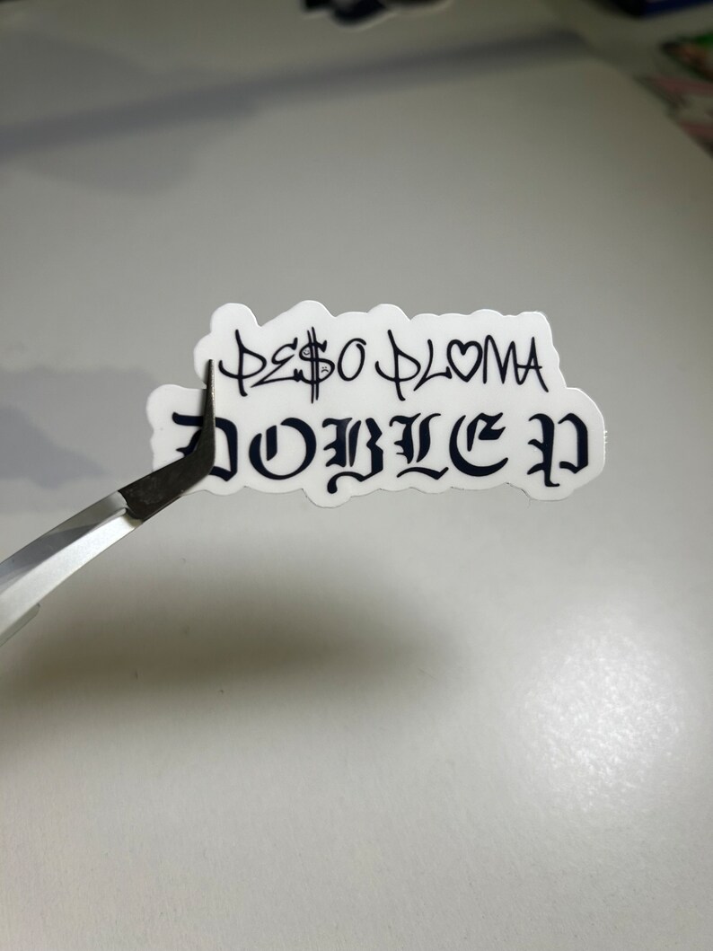 Peso Pluma Vinyl Sticker, Peso Pluma Sticker, Peso Pluma Heart Sticker ...