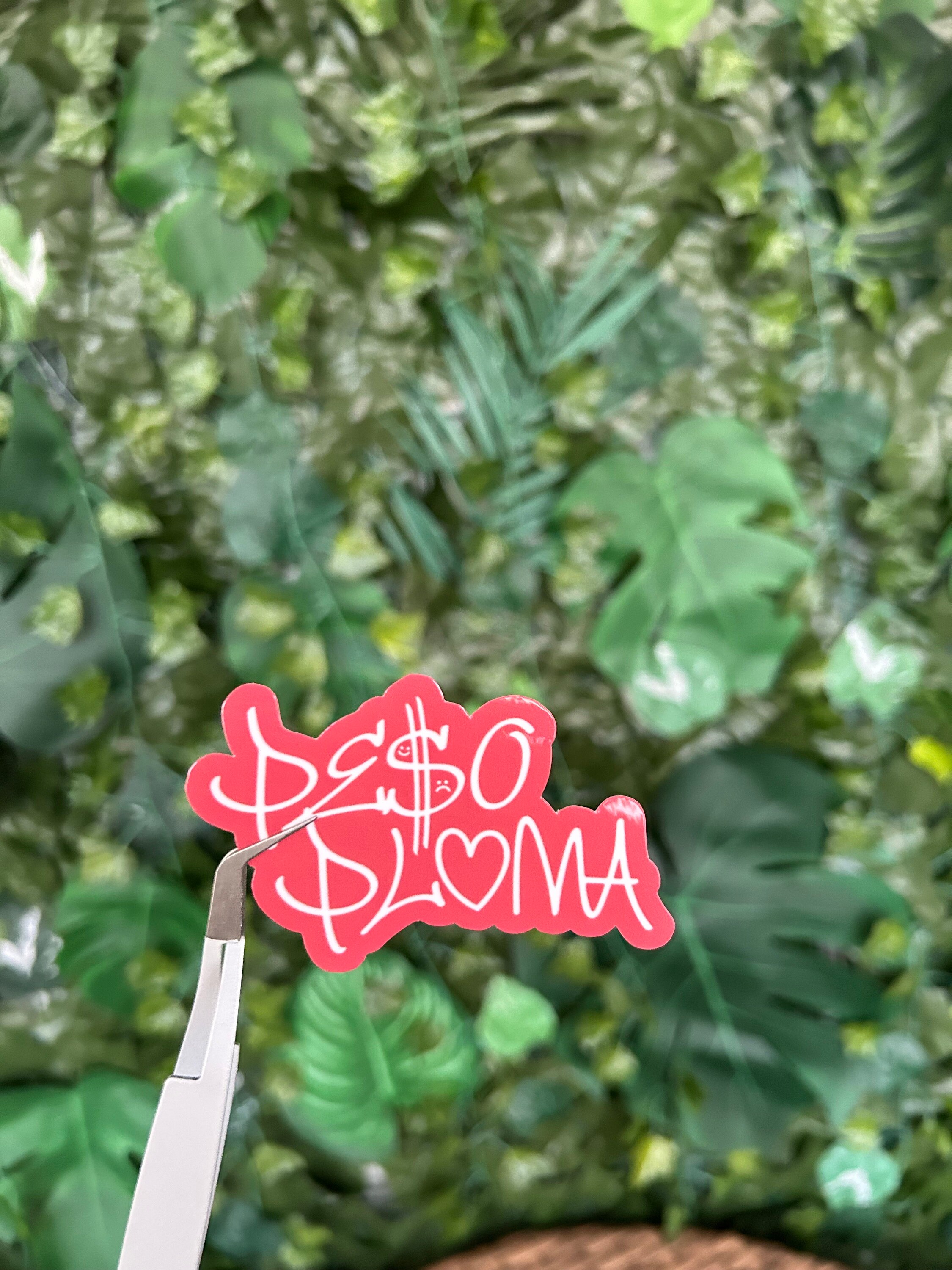 Peso Pluma Name Red Vinyl Sticker Peso Pluma Sticker Peso - Etsy