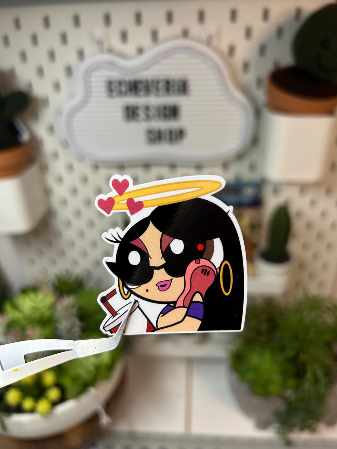 Latina Power Puff Girl Sticker, Latino Sticker, Vinyl Stickers ...