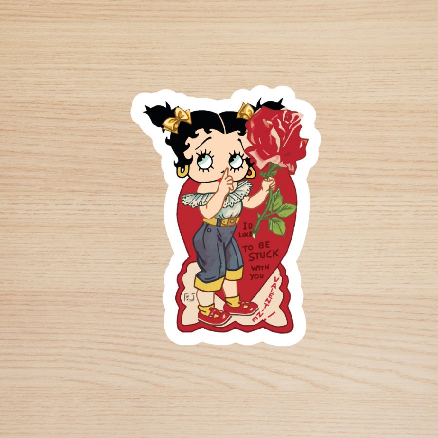 Betty Boop Classic Betty Boop Stickers Cartoon Stickers - Etsy