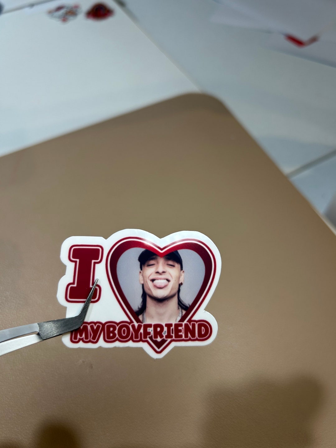 Peso Pluma Vinyl Sticker, Peso Pluma Sticker, Peso Pluma Heart Sticker ...